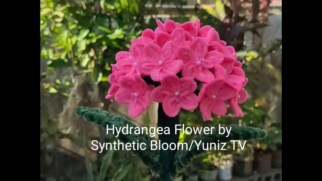 HYDRANGEA FLOWER MADE OF FUZZY WIRE TUTORIAL #pipecleanercrafts # ...