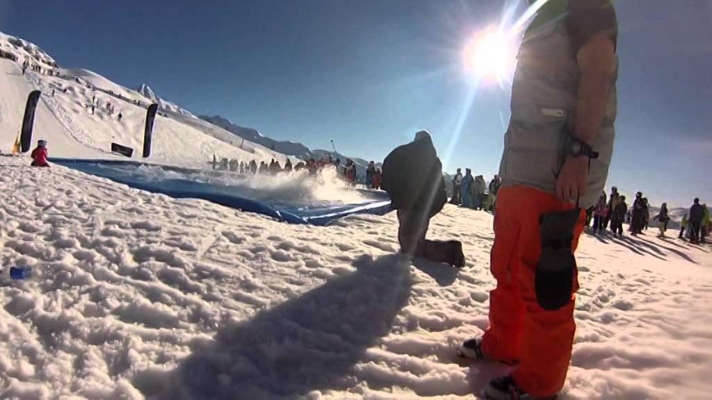 Chutes ski/Snowboard Waterslide Les Arcs - YouTube