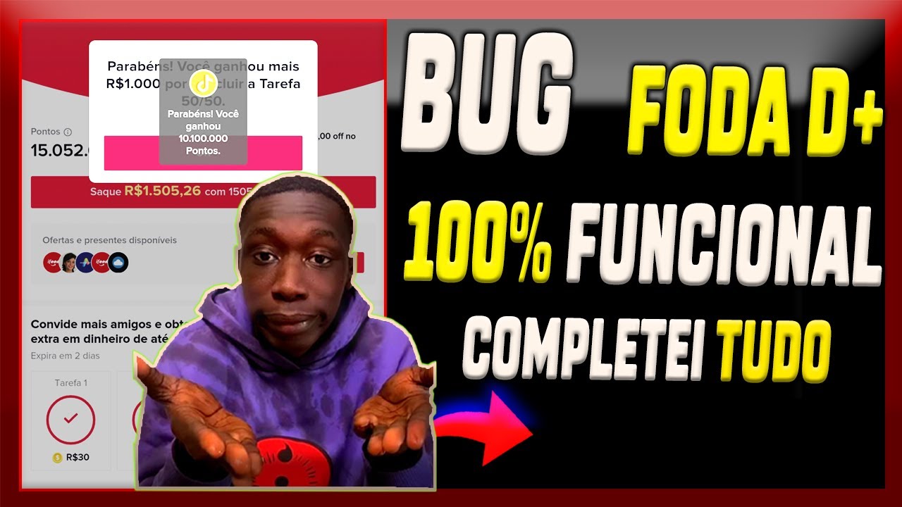 BUGAR TIKTOK Como Completar A Missão Dos R$1180 Do TikTok Como Bular ...