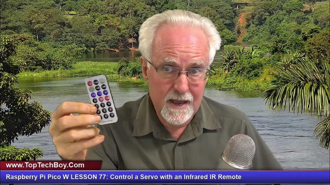 Raspberry Pi Pico W Lesson 77 Control A Servo With An Infrared Ir Remote Youtube