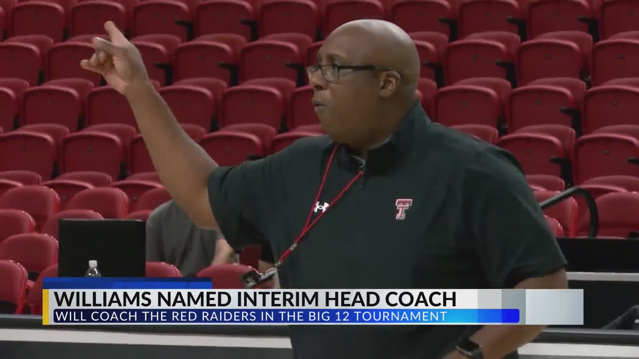 Corey Williams named interim head coach for Texas Tech - YouTube