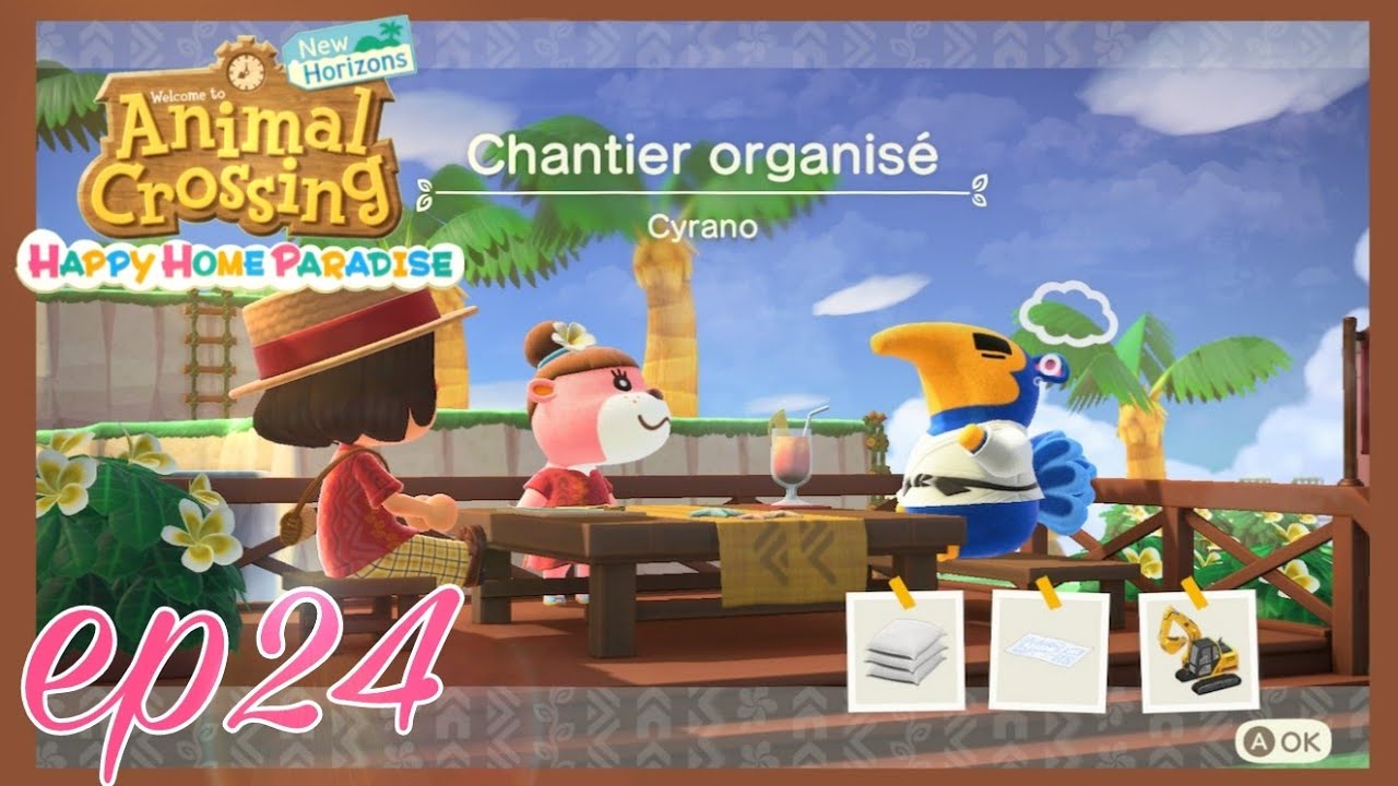🏘ACNH (HHP) ~ Chantier organisé de Cyrano - YouTube
