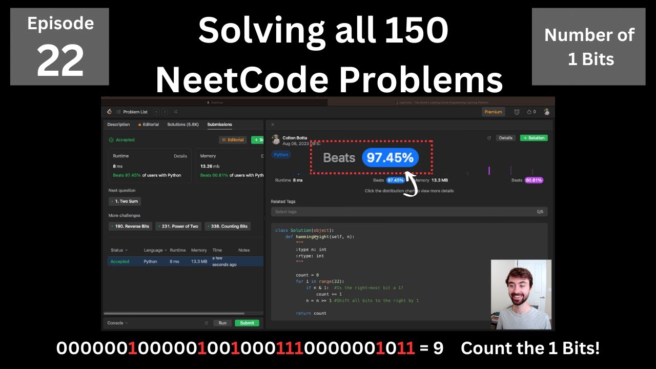 Fast Bit Shifting Trick In Python Solving All 150 Neetcode Problems 8930