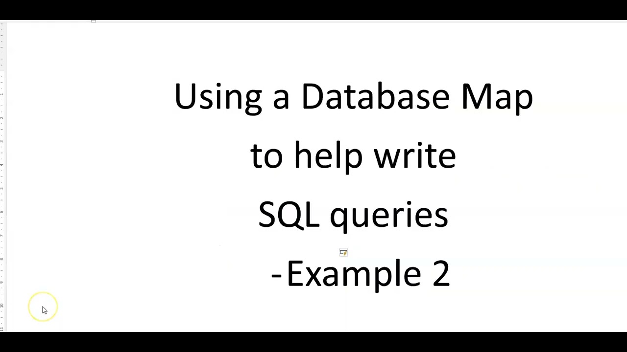 Using Database Maps To Help Write Sql Queries Youtube 8758