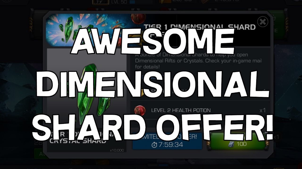Awesome Dimensional Shard Offer! - Marvel Contest Of Champions - YouTube