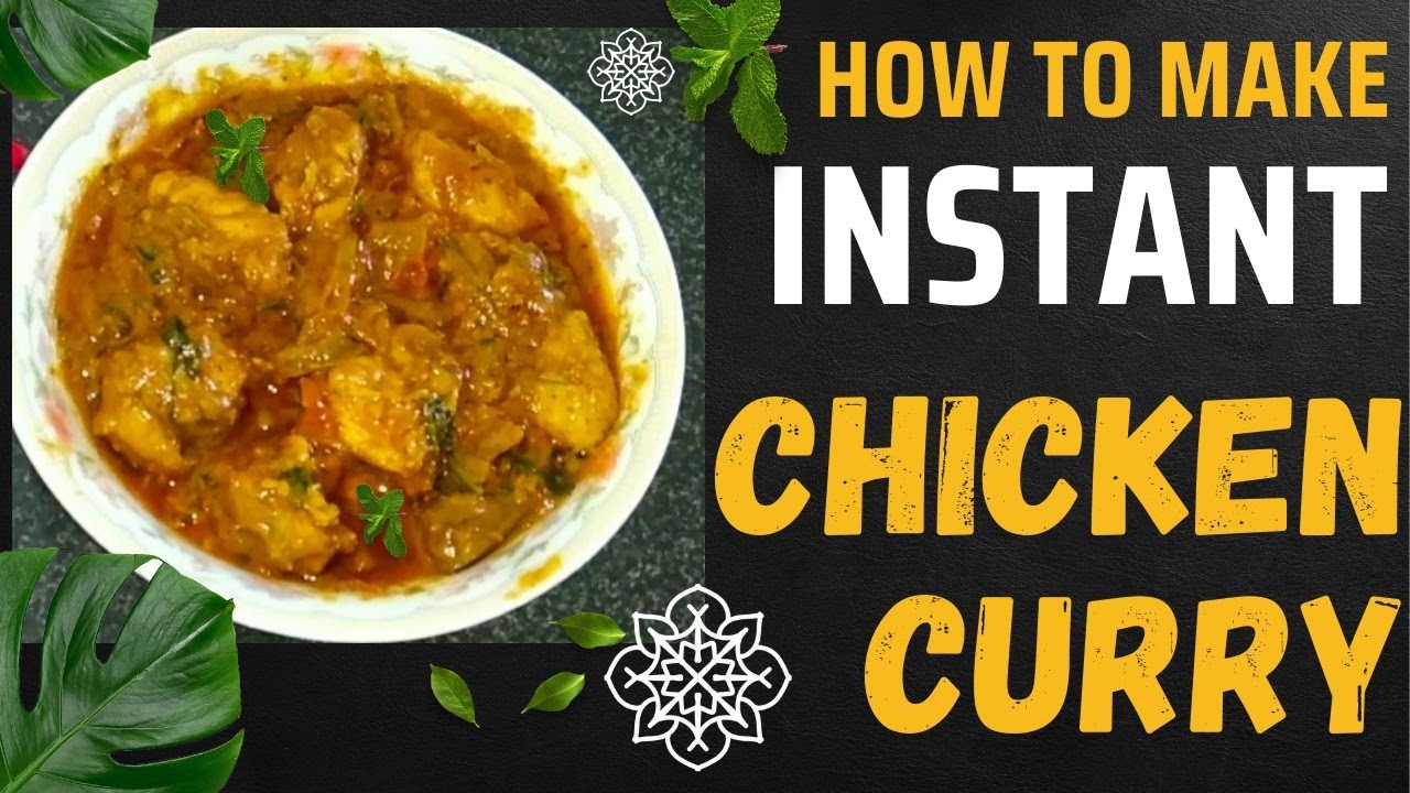 Simple & Instant Chicken Gravy Curry with Curry Base in just 15 minutes ...