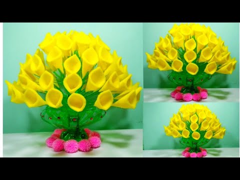 GULDASTA/Guldasta banane ki Vidhi/NEW DESIGN FOAM GULDASTA/WASTE ...