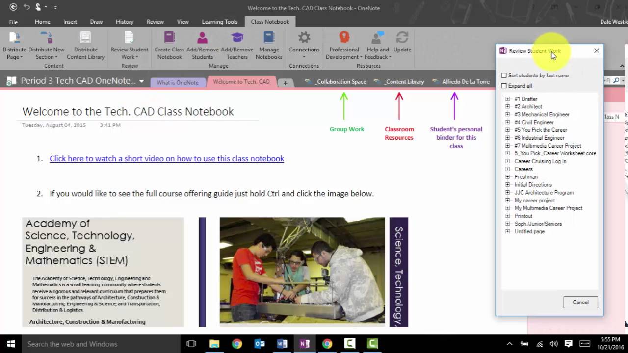 Class Notebook Add In for the Microsoft OneNote Classroom Notebook ...
