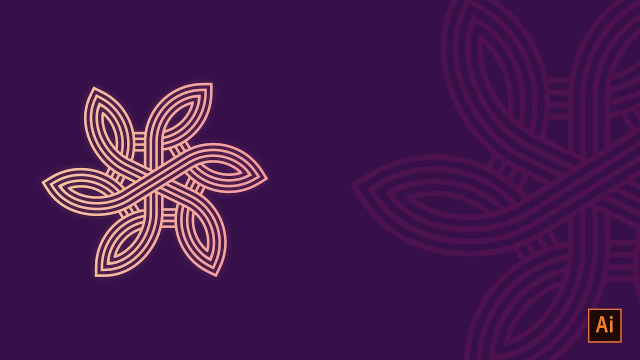 How To Create An Overlapping Logo Design in AI - YouTube