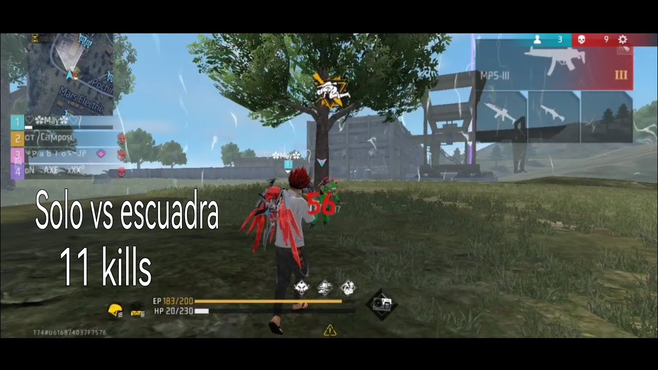 jugando Free fire en escuadra, al final quede solo y miren lo que paso 😨 - YouTube