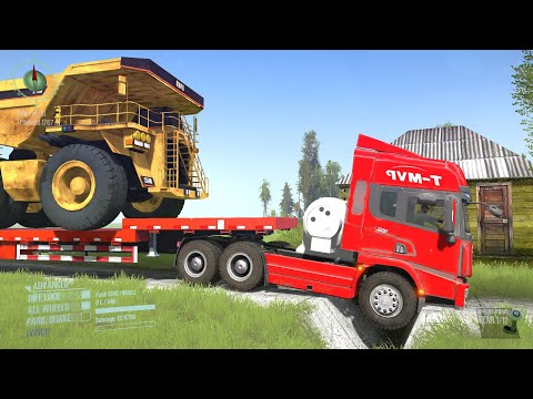 Spintires: Mudrunner Tractor Gameplay | Simulation Game | Game Daily18 #mudrunner #spintires