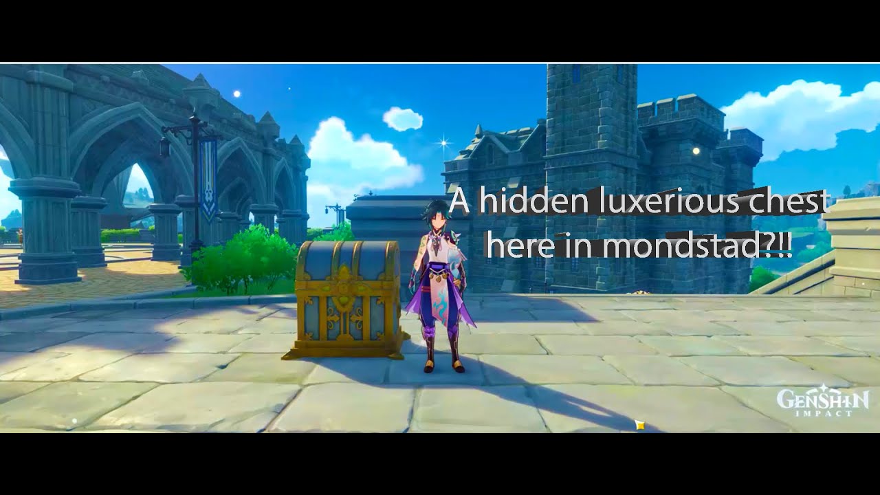 Hidden Luxerious chest in Mondstad?! - Genshin impact - YouTube