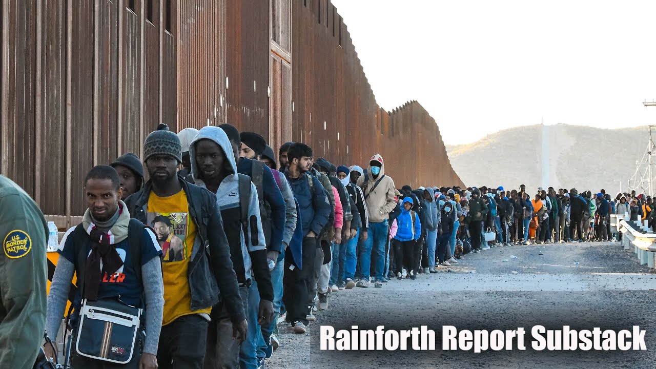 Part 2: Massive Illegal Alien Caravan Enters Lukeville, Arizona—Brawls ...