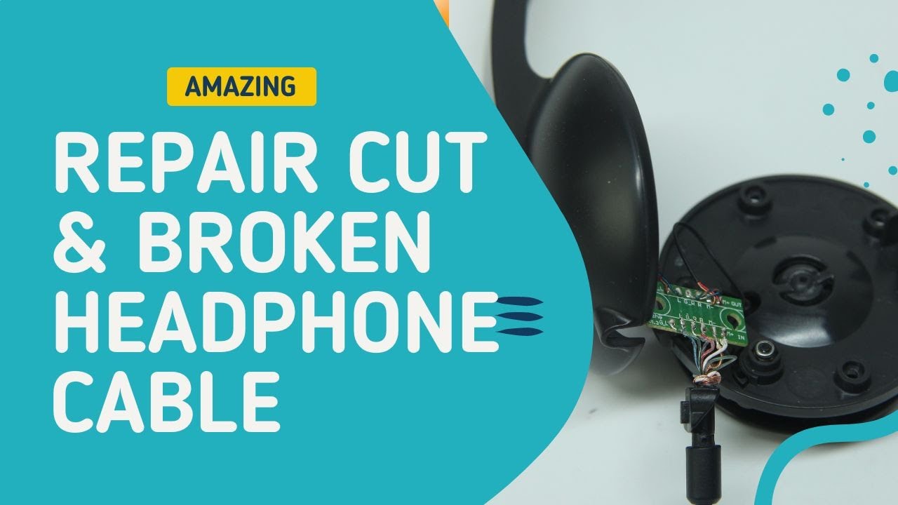 AMAZING - EASY Repair Cut & Broken Headphone cable DIY - YouTube