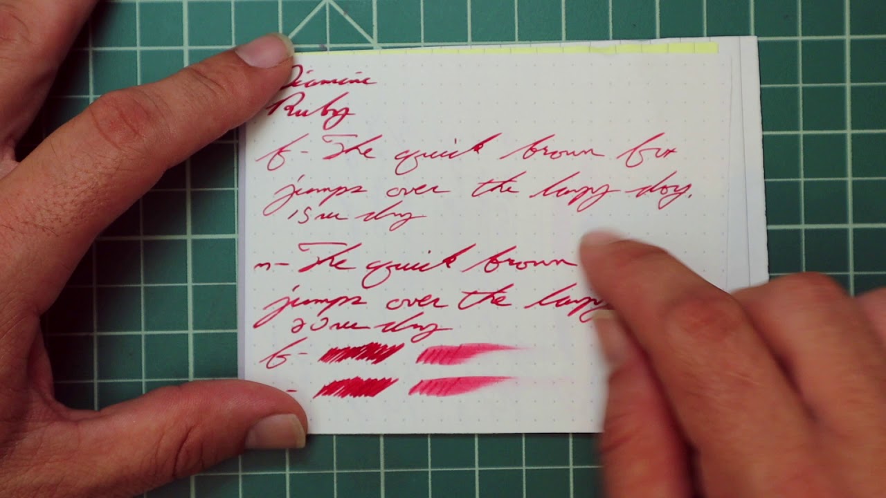 Diamine Ruby Red Fountain Pen Ink #fountainpenink #fountainpens - YouTube