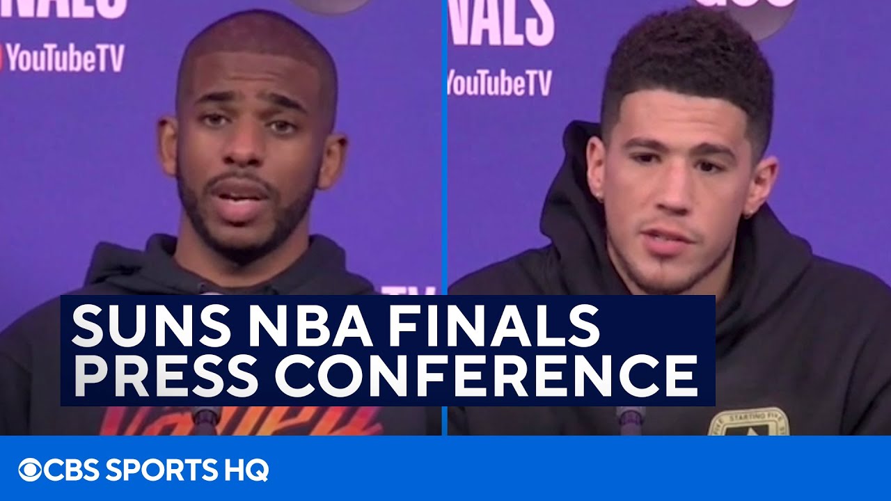 Devin Booker and Chris Paul NBA Finals Press Conference | CBS Sports HQ ...