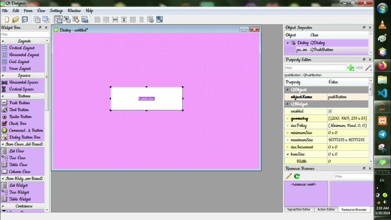Creating a simple interface PyQt5 loading UI from Qt Designer 🤔⭐ - YouTube