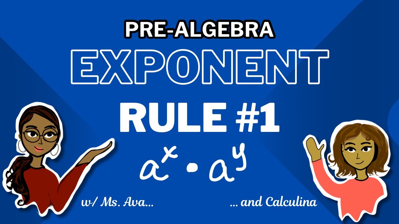 First exponent rule and anti-rule with Calculina - YouTube