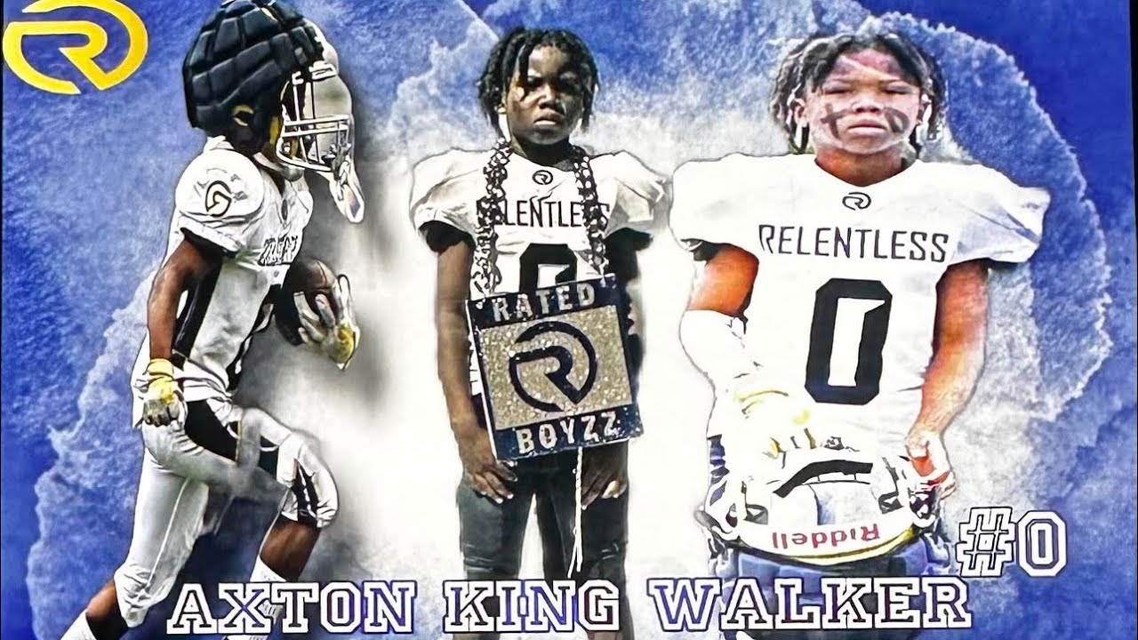 NATIONS BEST ATHLETE Axton Walker 8u RB/FS Relentless 8u - YouTube