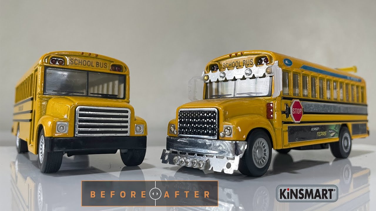 Bus School #tunning #diecast Scale 1 64 - YouTube
