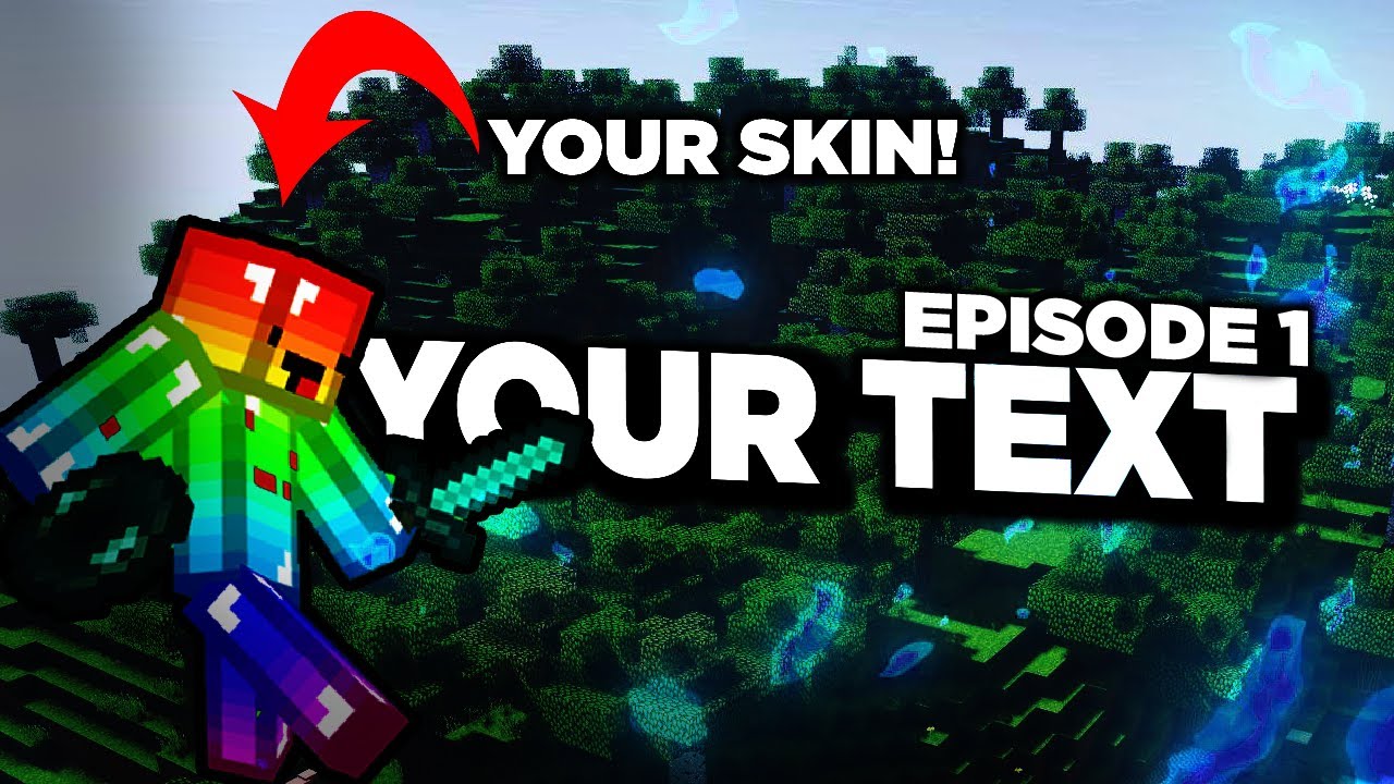Minecraft Thumbnail Template | Speed Art (READ DESC) - YouTube