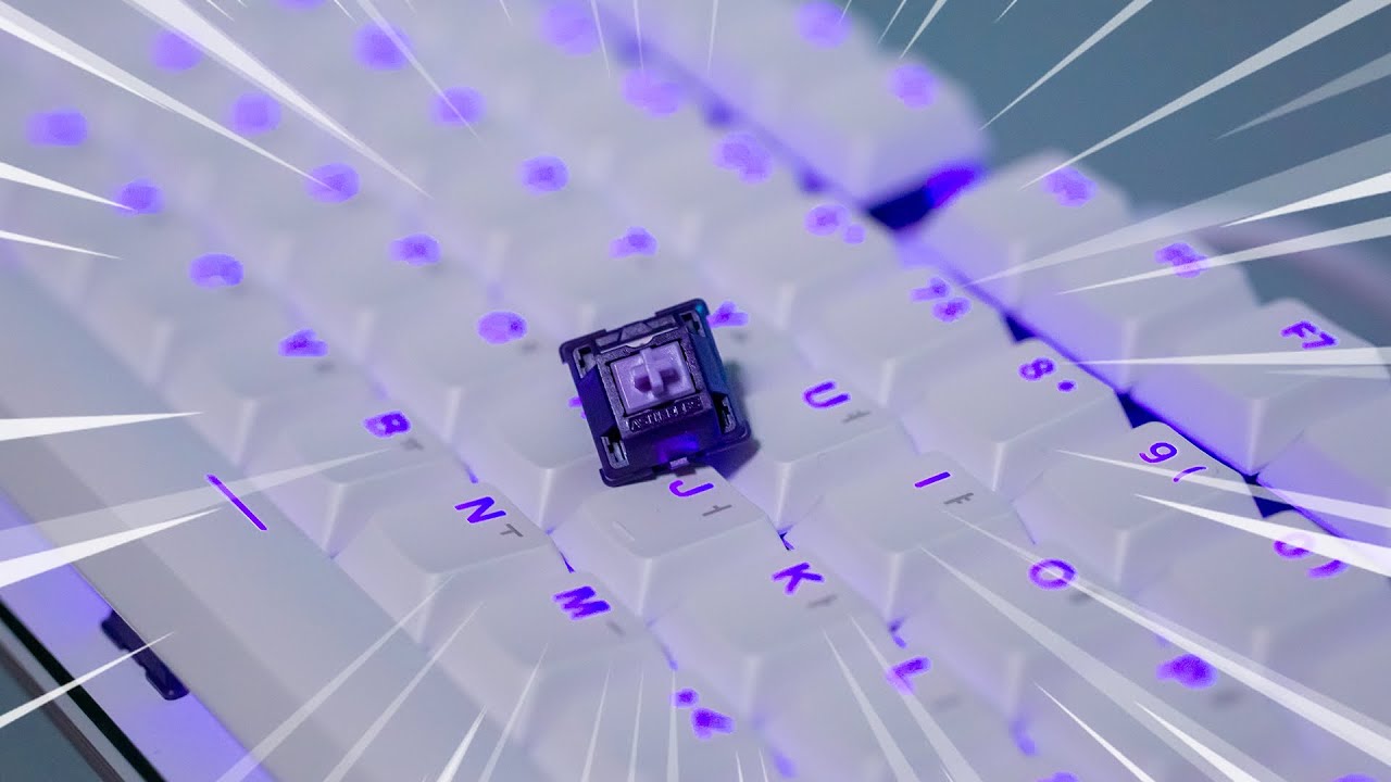 Ashkeebs Amethyst Switch Review | Tactile Kings - YouTube