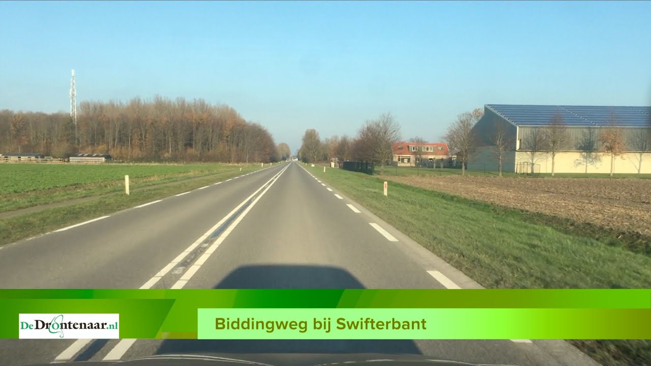 Biddingweg ter hoogte van Swifterbant - YouTube