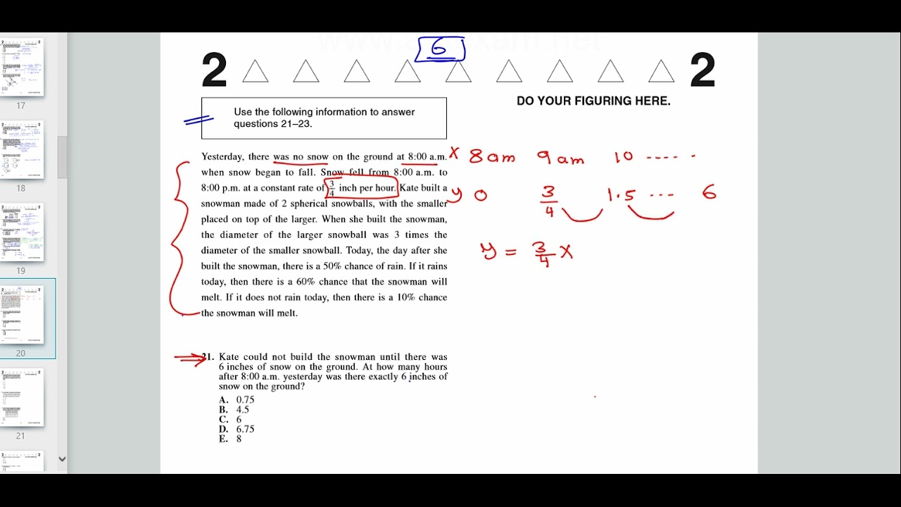 ACT MATH EXAM -2024-APRIL-G19 -SOLVE -Q21- م رابعه فراج - YouTube
