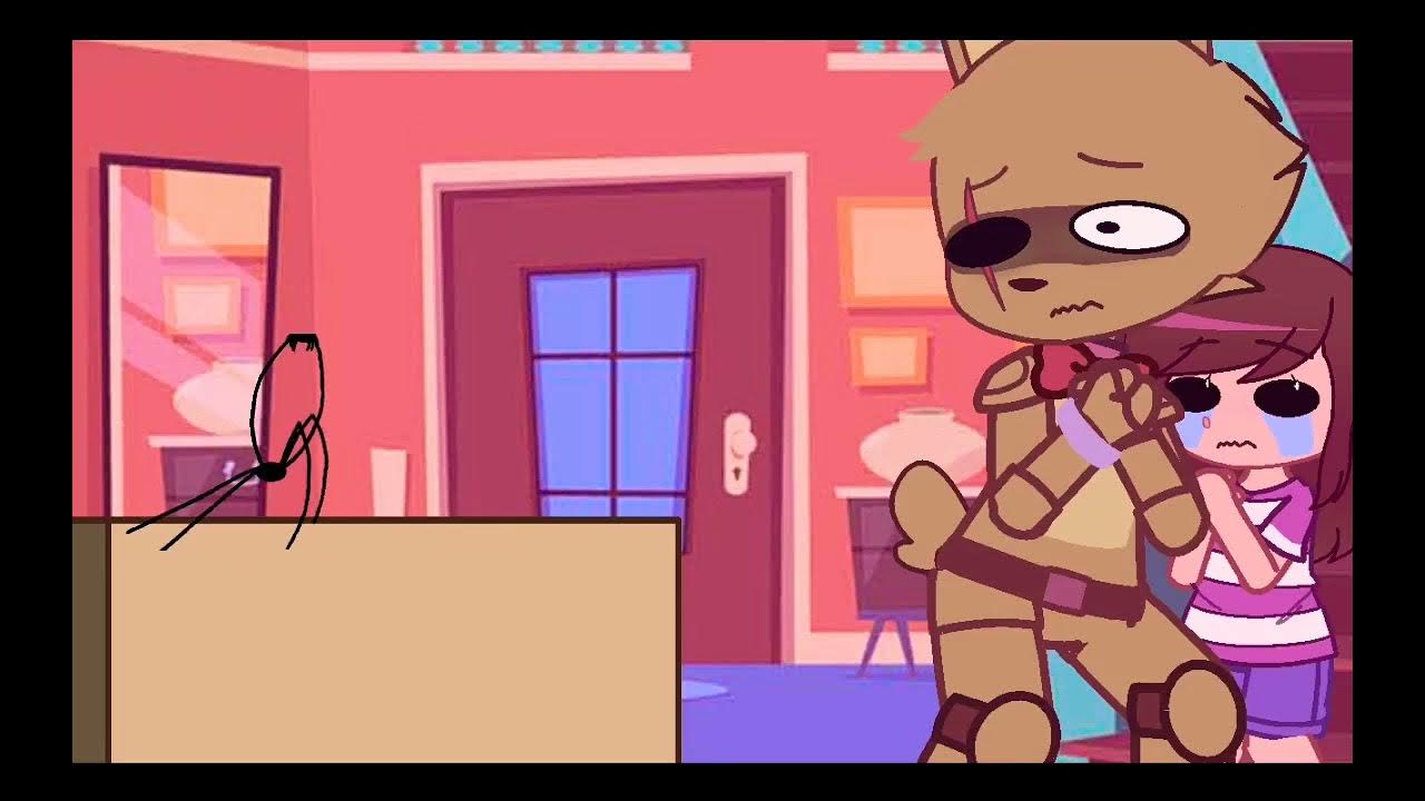 (springtrap and Deliah )MY AU and a spider!? - YouTube