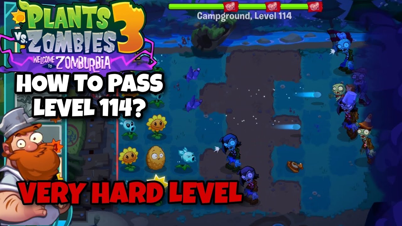 HOW TO PASS LEVEL 114 IN PLANTS VS ZOMBIES 3 | WELCOME TO ZOMBURBIA ...