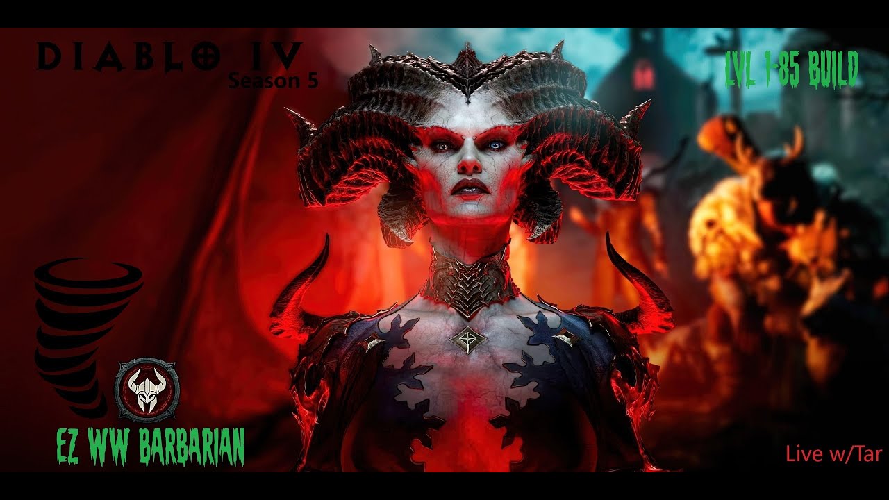 Diablo 4 Season 5 Whirlwind Thorny Barb Build (WW DD) EZ Lazy Level 1 ...