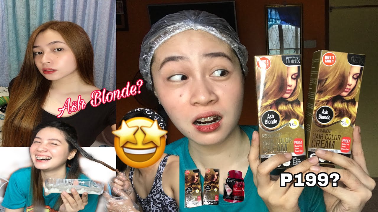 LIFESTRONG HAIRFIX HAIR COLOR CREAM (review) ASH BLONDE | CrazzyAnne ...