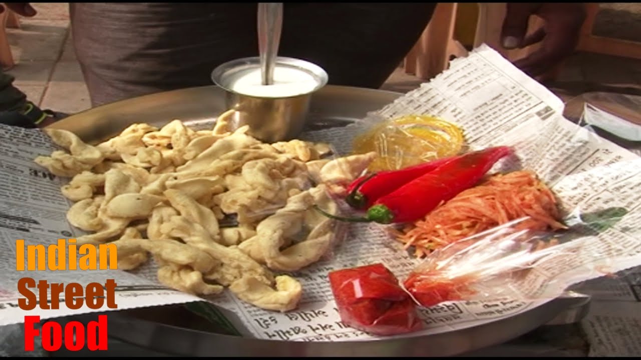 gujarati street food - ganthiya (papdi,vanela,fafda) - street food of ...