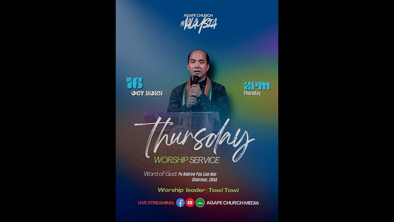 THURSDAY WORSHIP | Pu Andrew Pau Lian Nun ( Chairman ZIUSA) | 16 ...
