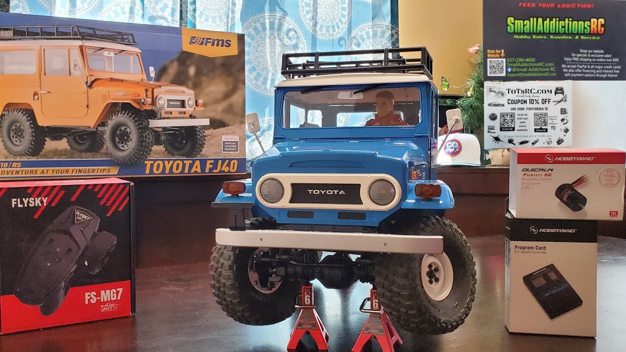 @HOBBYWINGOfficial Fusion se 1200kv brushless Fms Toyota Fj40 + leaf ...