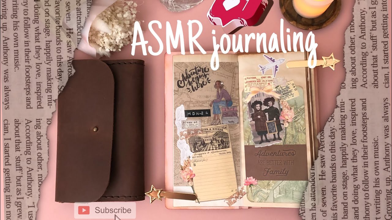 Vintage journal ASMR - YouTube