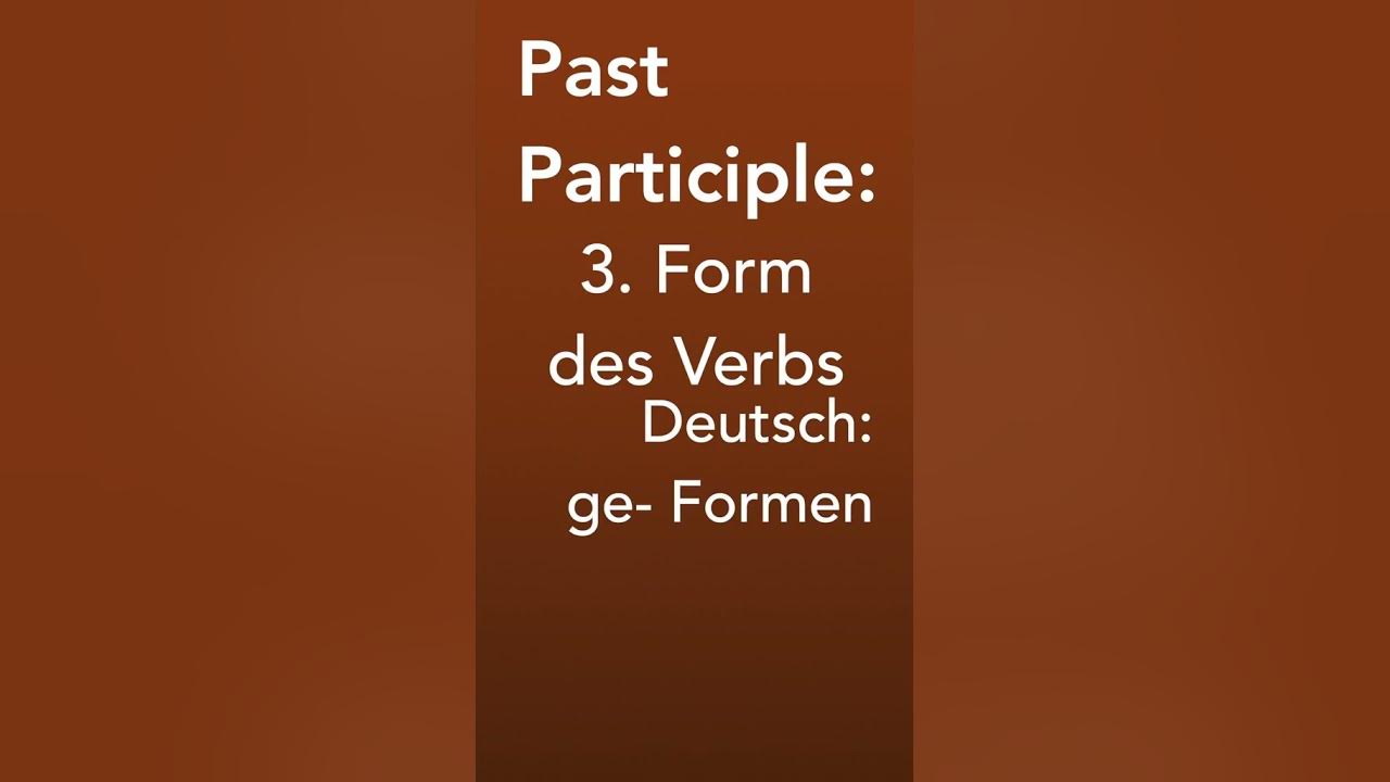 Was Ist Das Past Participle YouTube was-ist-das-past-participle-youtube