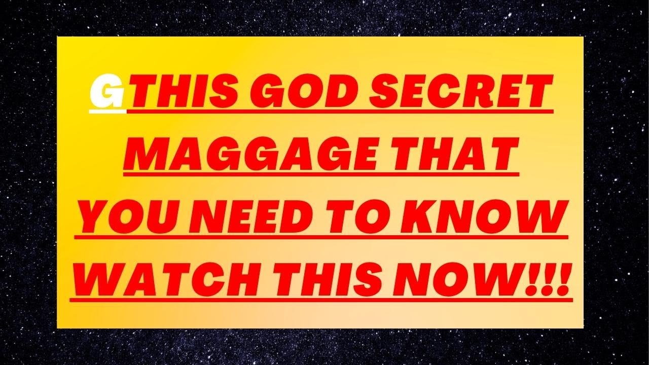 11:11 💌God has a secret for you .... angels message ️ god message for ...