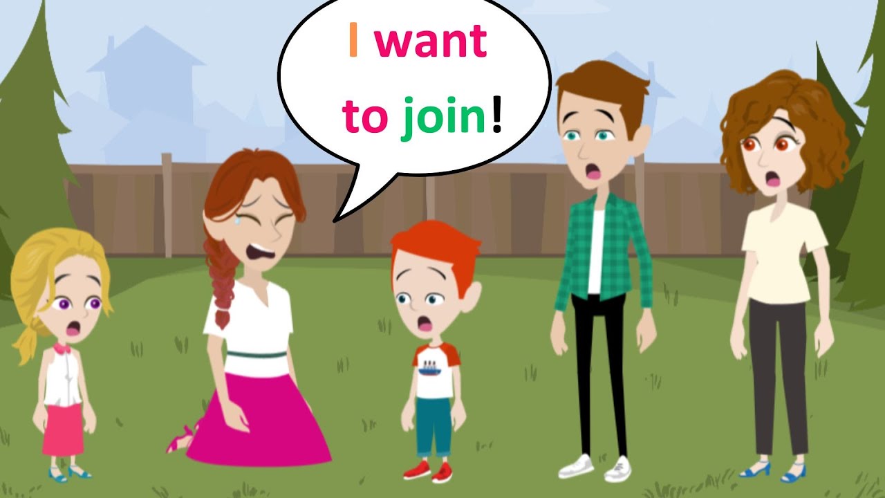 Mrs Pear can't join Lucas's party - Animated English Funny Story ...