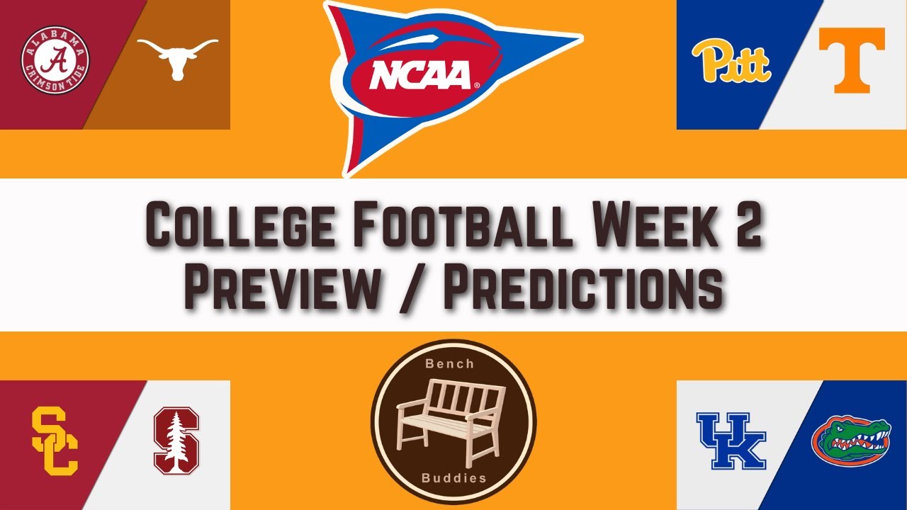 College Football Week 2 Preview / Predictions - YouTube