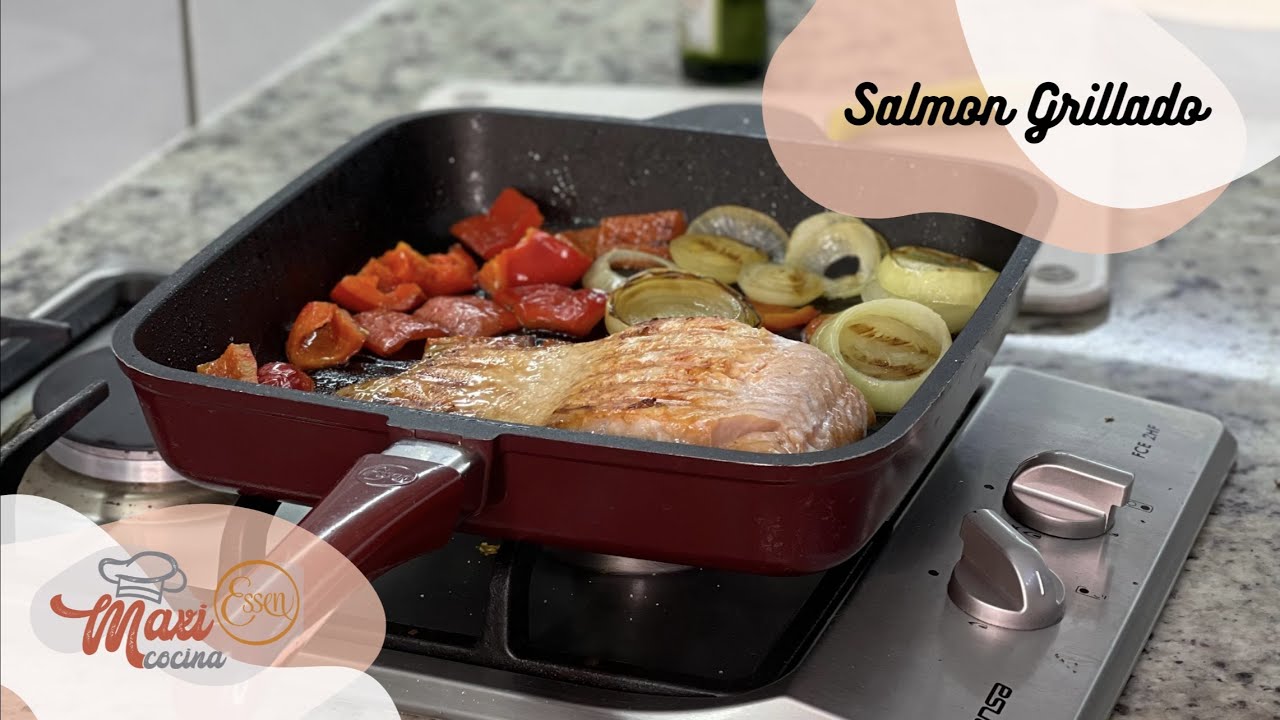 Salmon Grillado en Bifera Marsala Essen - YouTube
