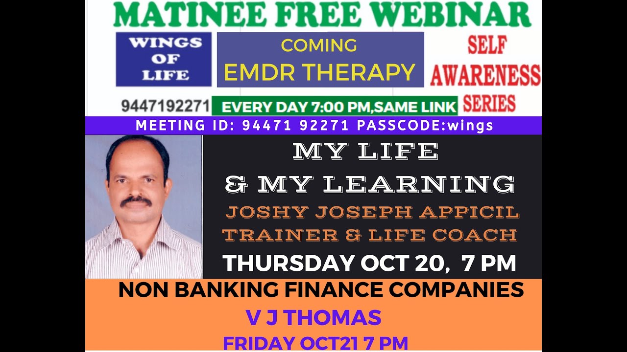 MY LIFE AND MY LEARNING, PART 1 by JOSHI JOSEPH APPICIL, run by Dr ...