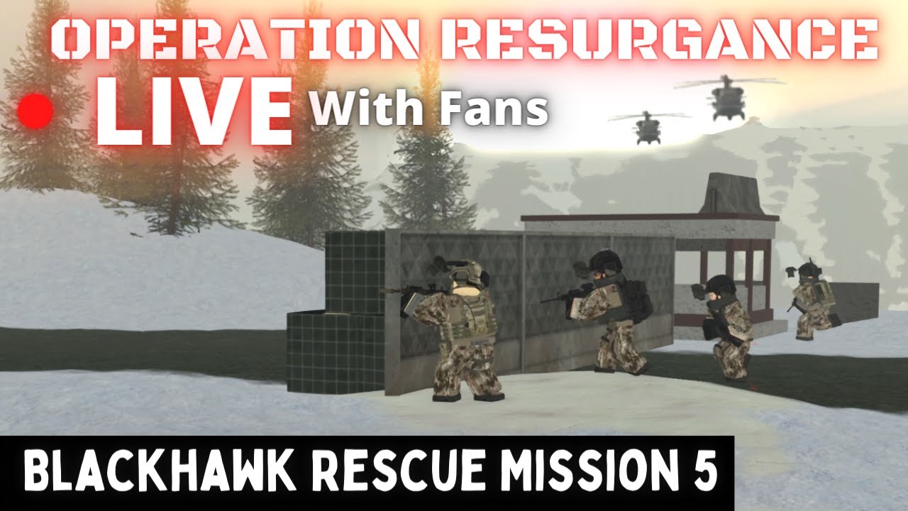 PVP/Unique RGE Fights Live | Blackhawk Rescue Mission 5 With Fans - YouTube