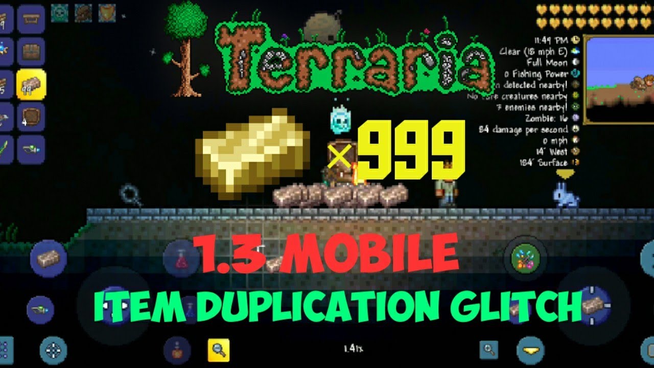 Terraria 1.3 Mobile - ITEM DUPLICATION GLITCH - YouTube