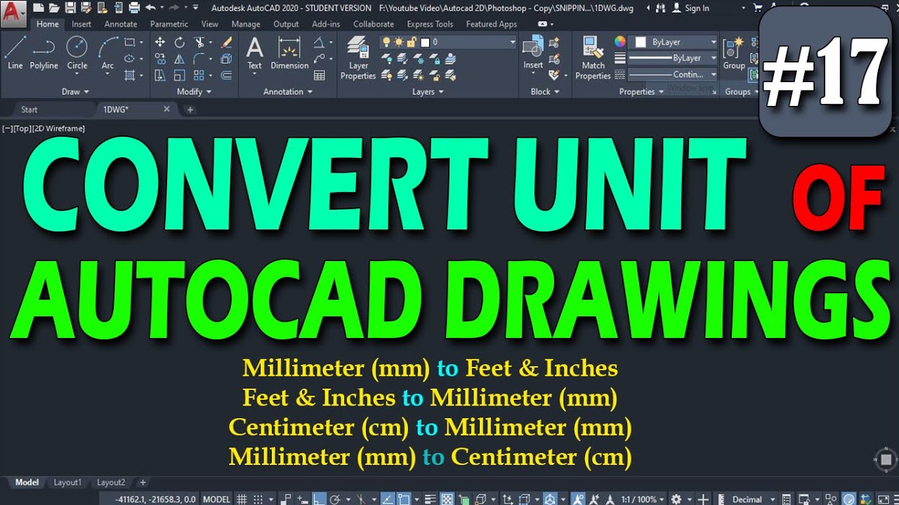 17 How To Convert Unit Of AutoCAD Drawings How To Change Units In 17-how-to-convert-unit-of-autocad-drawings-how-to-change-units-in