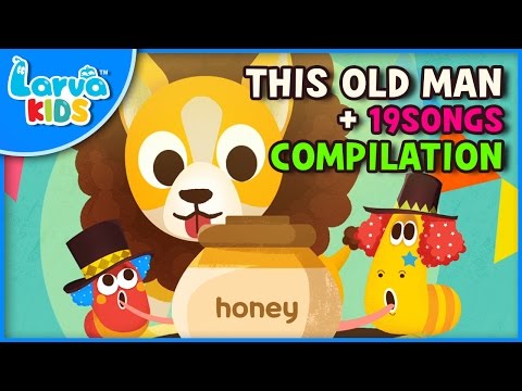 [Larva KIDS] This Old Man - English - and other Songs from Larva Kids