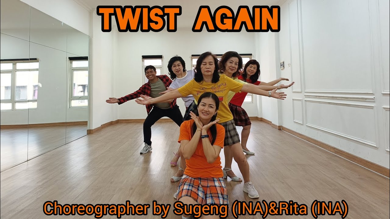 Twist Again//Line Dance// Coach Sugeng//Happy Squad - YouTube