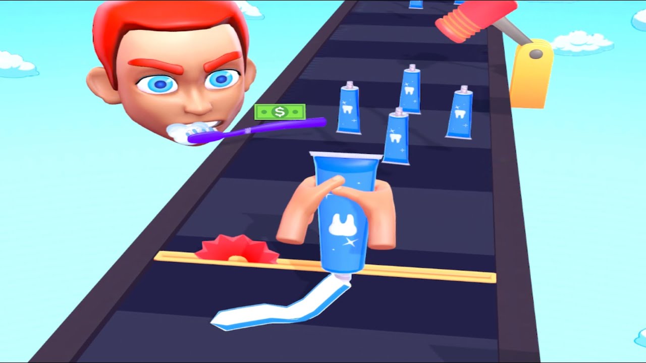 Toothpaste run 🦷 All Levels Gameplay Walkthrough Android iOS | NEW GAME ...