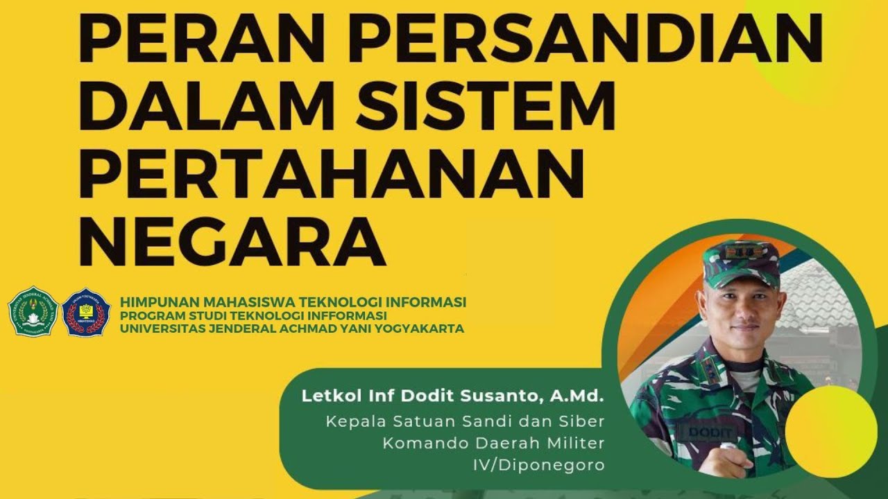 Peran Persandian Dalam Sistem Pertahanan Negara - YouTube