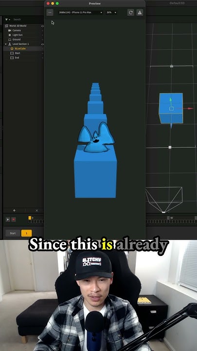 Creating a Stairs Game Concept - making a game mechanic in Buildbox - Character 3.3: Spooky ...